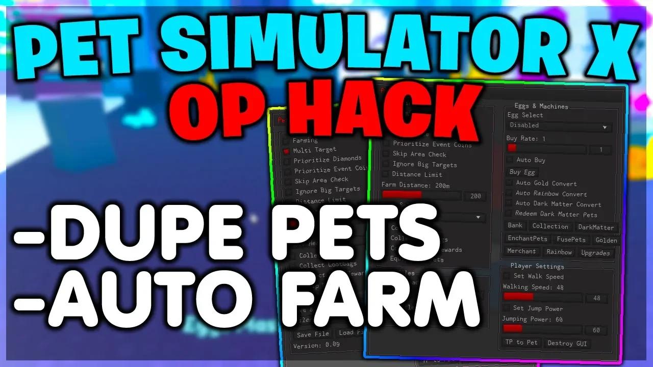 [UPDATED] PET SIMULATOR X SCRIPT GUI HACK | DUPE PETS, AUTO FARM, MAX ...