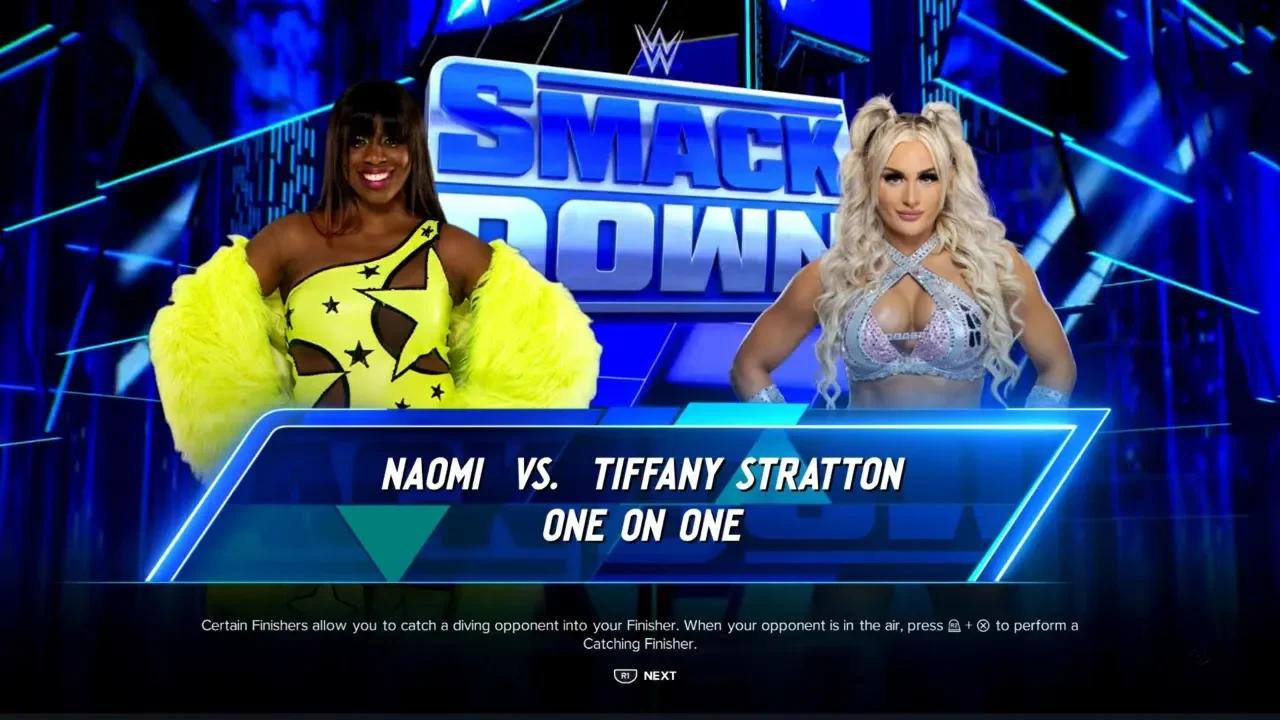 Smackdown Naomi vs Tiffany Stratton