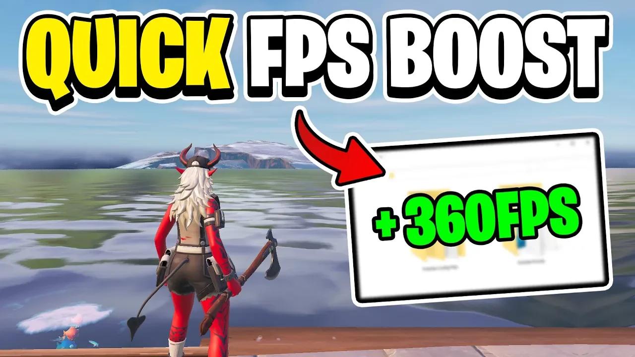 Quick FPS BOOST in Fortnite Chapter 4 *INSANE FPS*