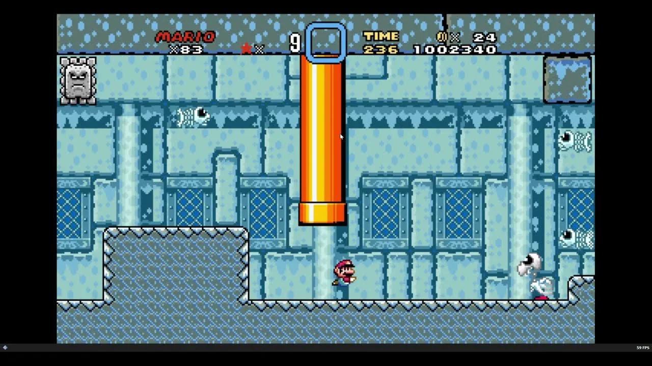 Super Mario World Widescreen: Vanilla Fortress