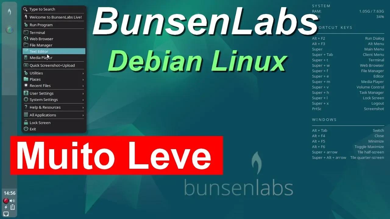 Lançamento 2024 Bunsenlabs Linux base Debian. Desktop Openbox enxuto ...