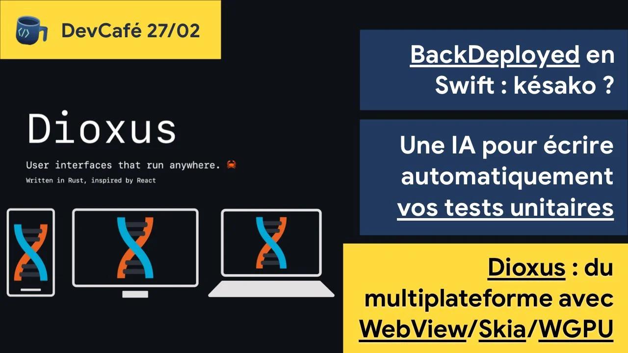 Dioxus (Rust) : du multiplateforme avec Skia/WebView/WGPU 🤩 Le stockage ...