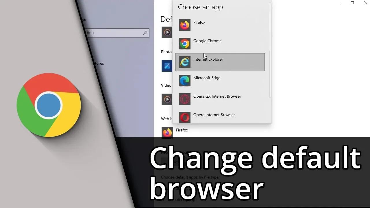How to make Google Chrome default browser Tutorial