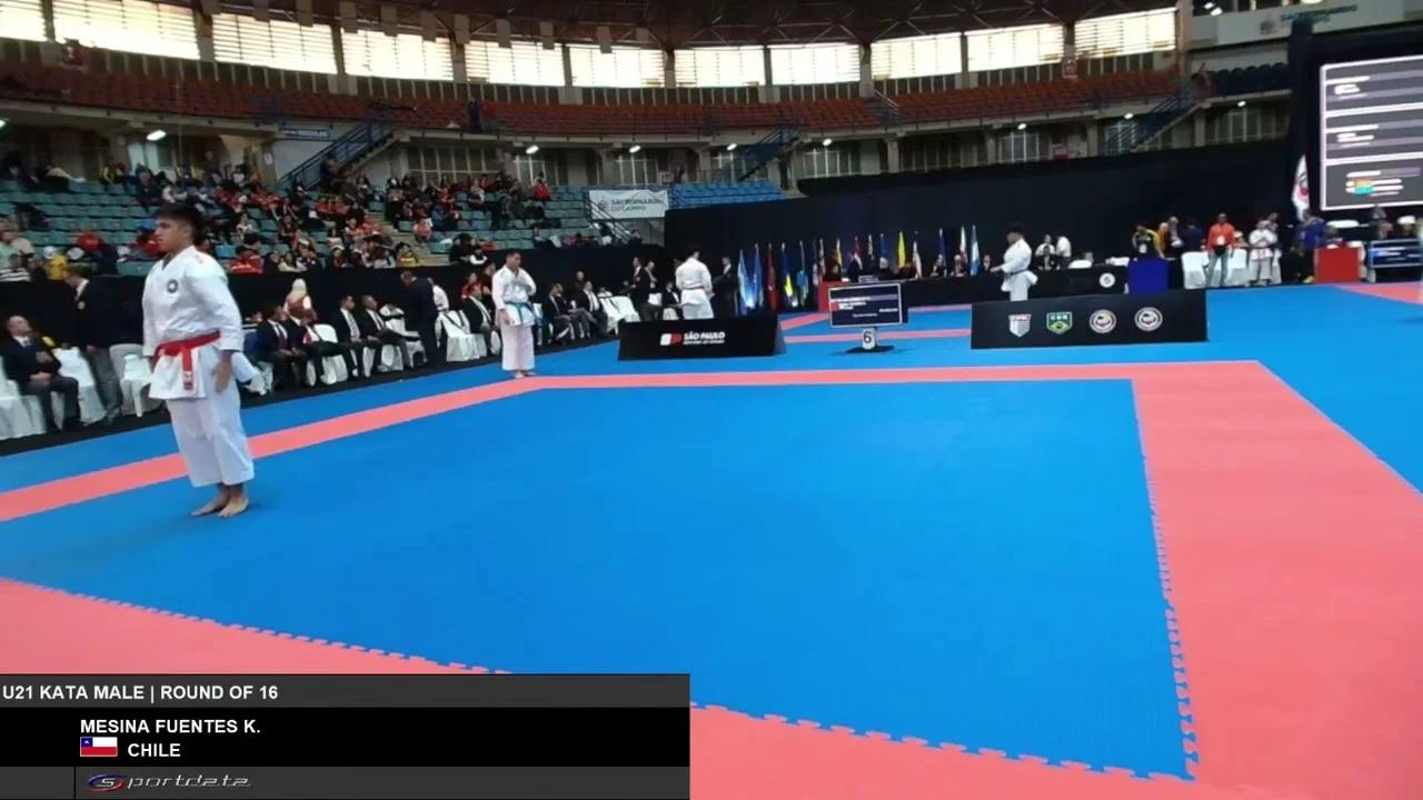 Ken Higuchi 🇵🇪 VS Kevin Mesina 🇨🇱. U21 Male Kata. Panamerican Karate ...