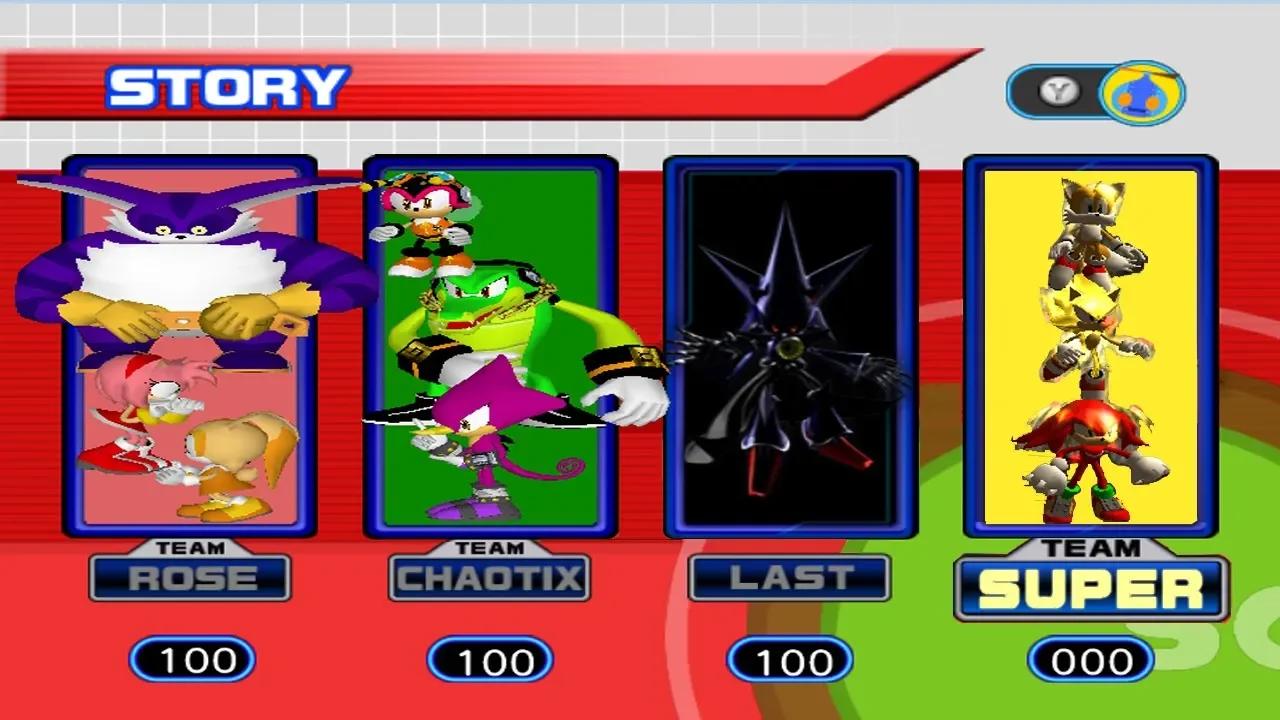 SUPER SONIC HEROES - Team Super Sonic [Super Hard Mode] - Gameplay En ...