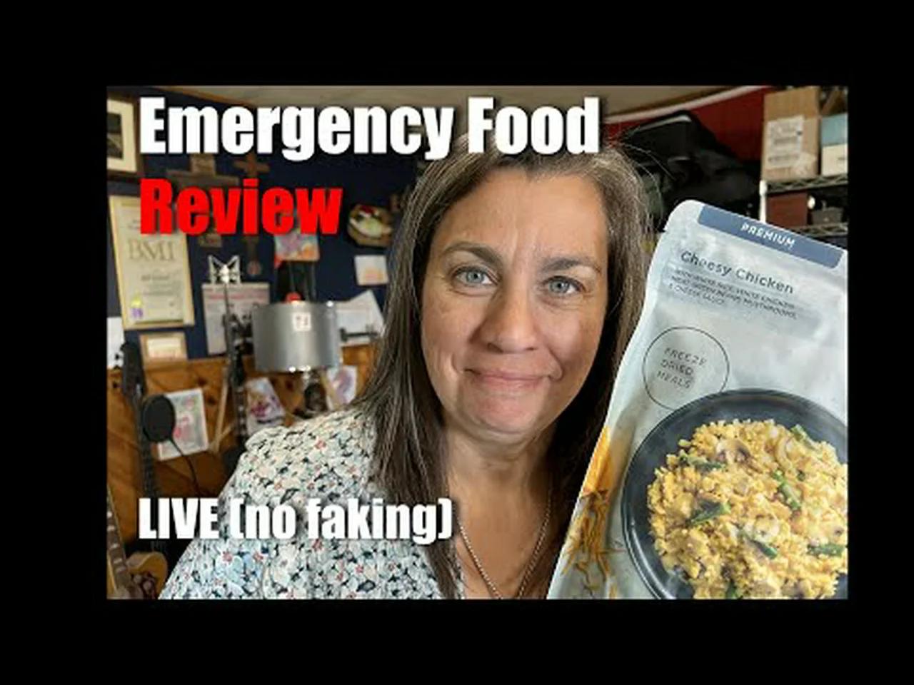 Emergency Food Review | Big Family Homestead Live | Thrive LIFE Cheesy Chicken | 9/8
