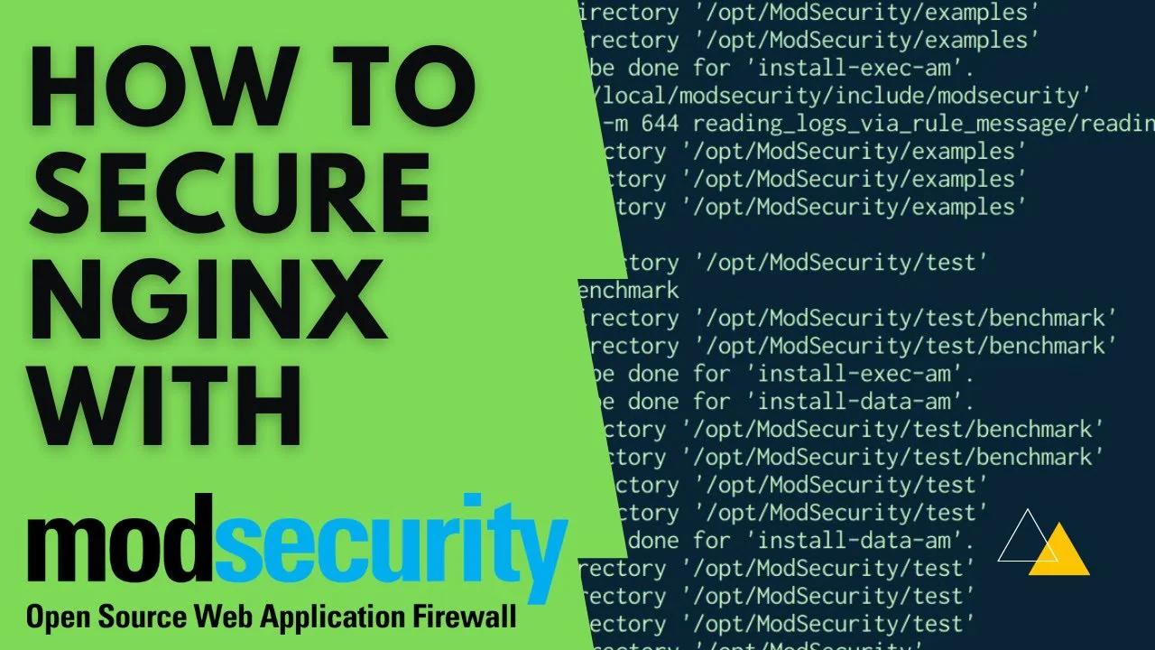 Nginx Modsecurity Tutorial Nginx Waf