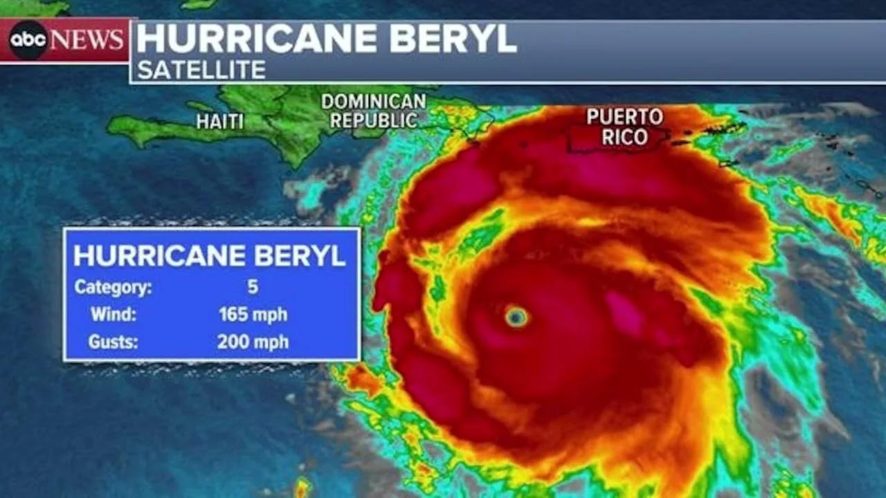 The Meaning Of Beryl {As It Becomes Earliest Cat£gory 5 Hurrican£ Ever ...
