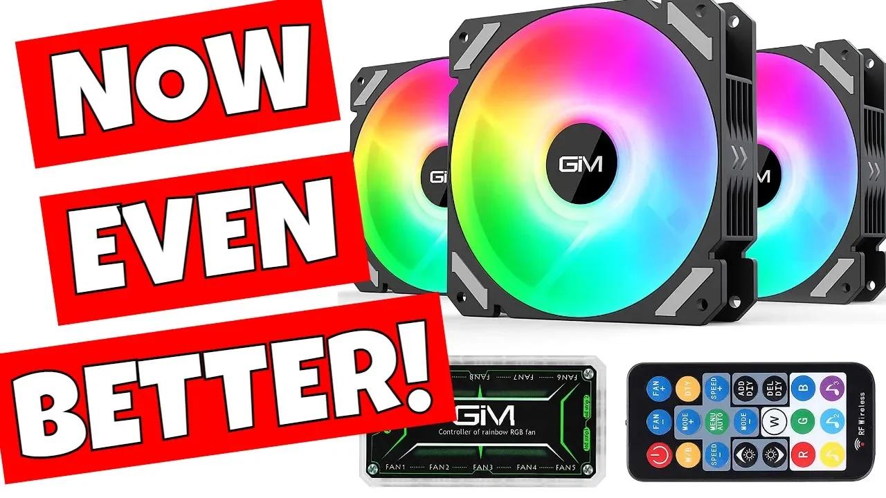 NOW EVEN BETTER GIM Gaming ARGB Case Fan Set 3PK With 10 Port Hub ...
