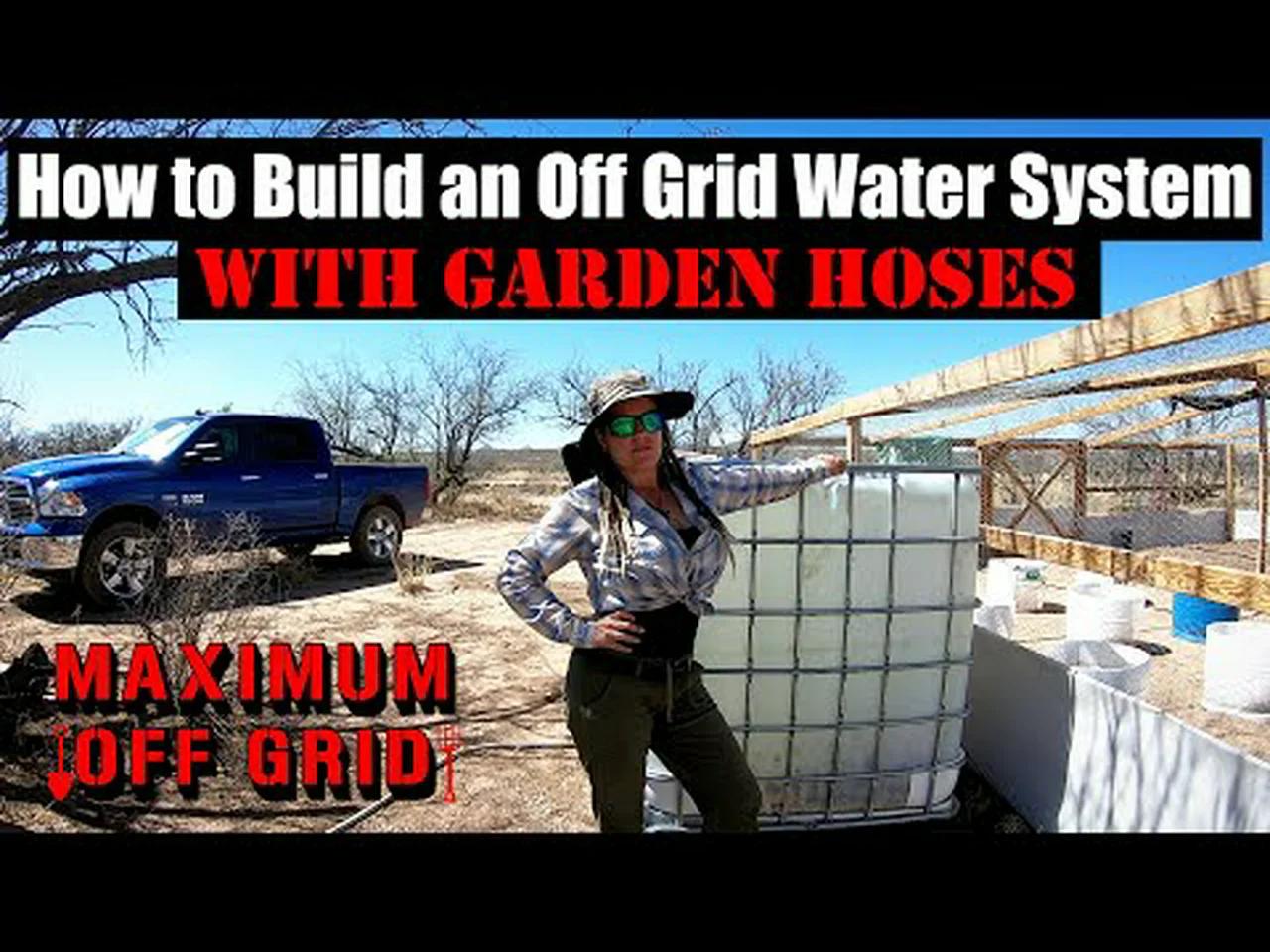 Build an Off-Grid Water System with Garden Hoses!