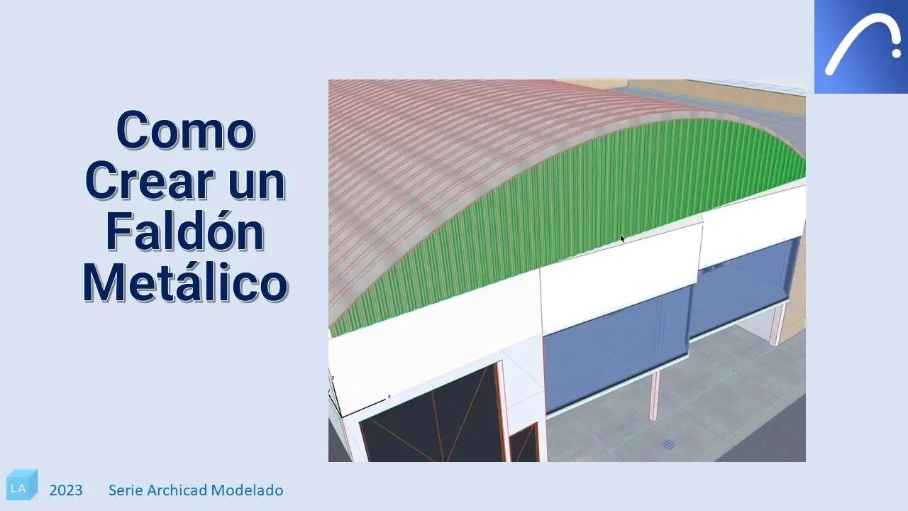 #archicad Como crear un faldón metálico
