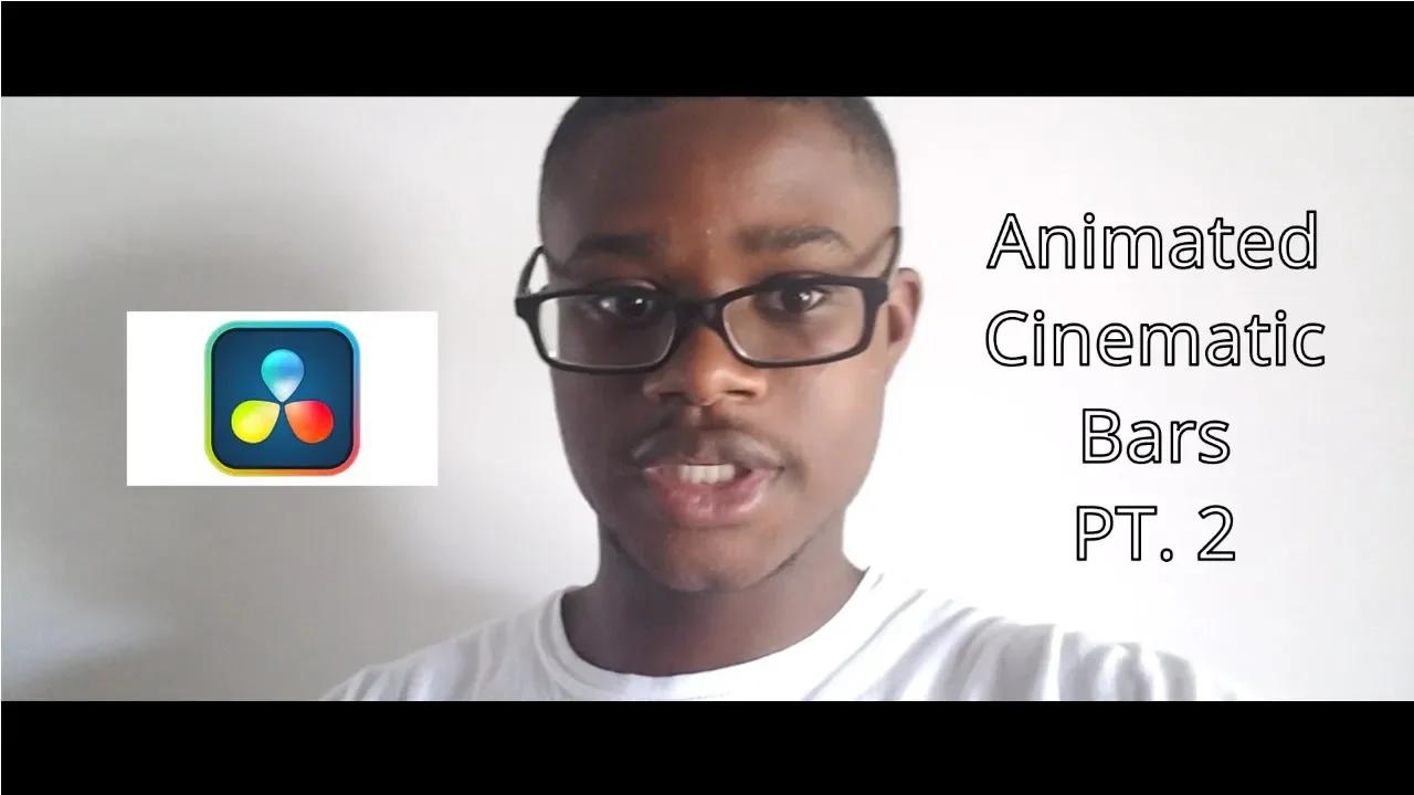 How to add cinematic bars in Davinci Desolve 17 (Animated) Davinci ...