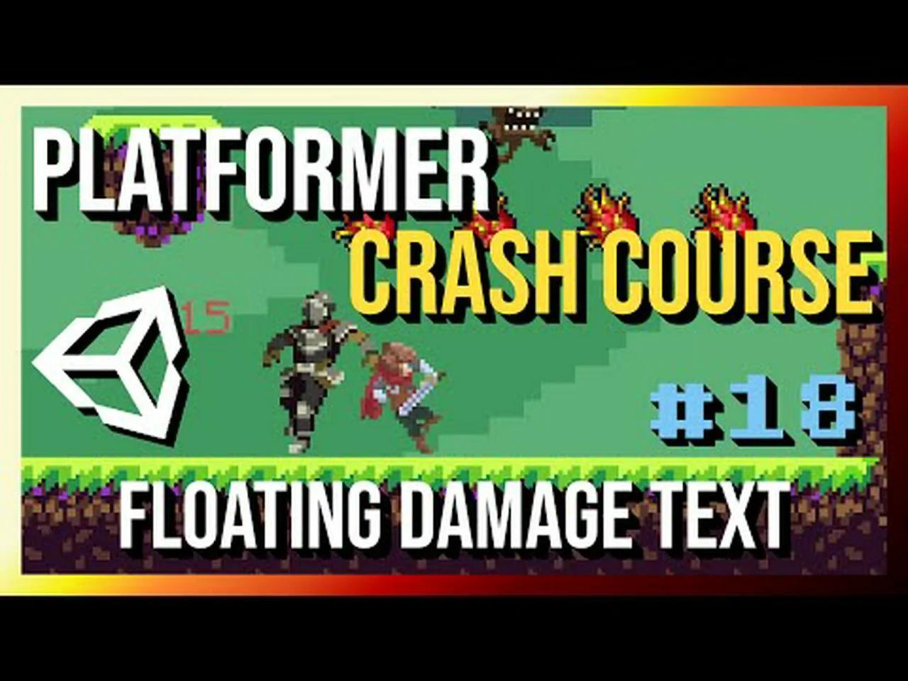 Floating Damage Text on UnityAction - 2D Platformer Crash Course in ...