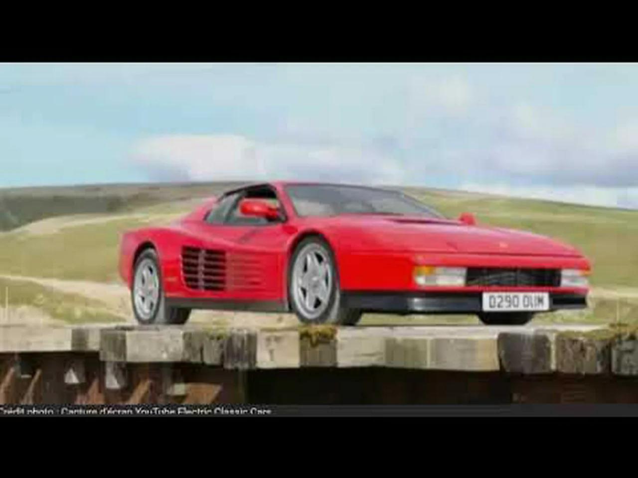 Voici la TeslaRossa... une Ferrari Testarossa rétrofitée à base de Tesla
