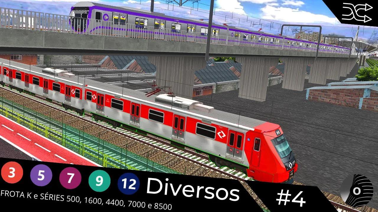 OpenBVE - TRENS DIVERSOS nas LINHAS 3, 5, 7, 9 e 12!