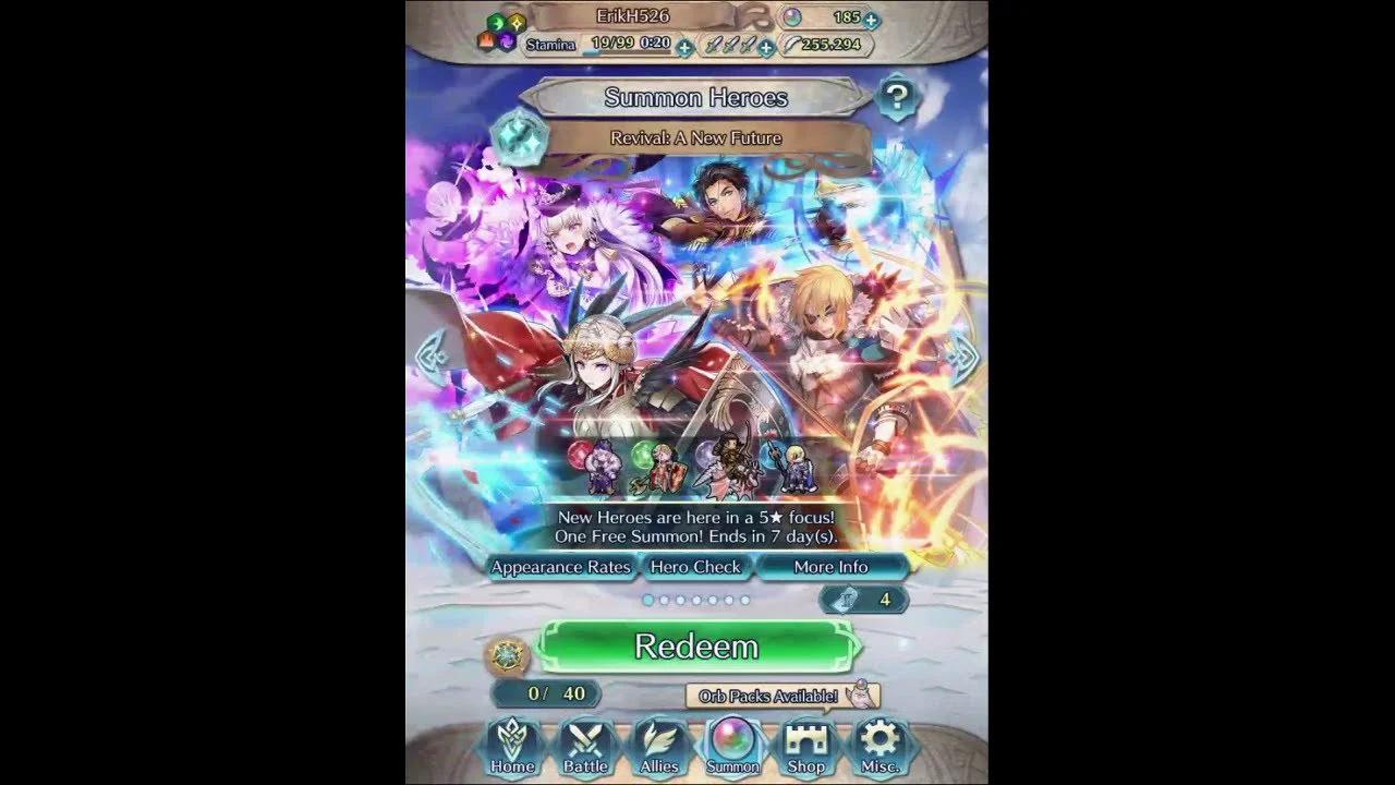 ErikH526 - Fire Emblem Heroes - A New Future Revival Summoning Event 40 ...