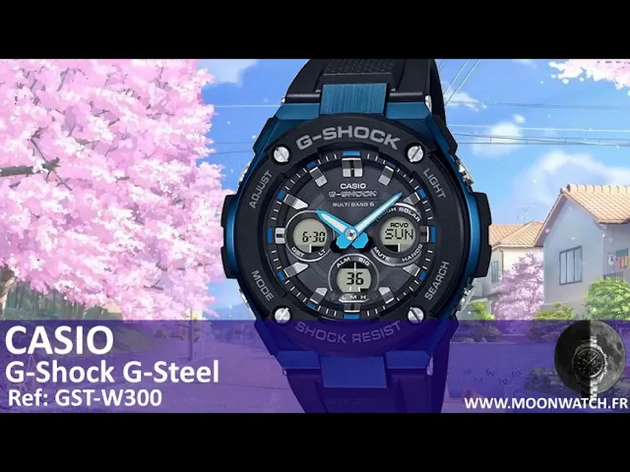 Casio G-Shock G-Steel GST-W300 ⌚ Une montre toolwatch acier, solaire ...