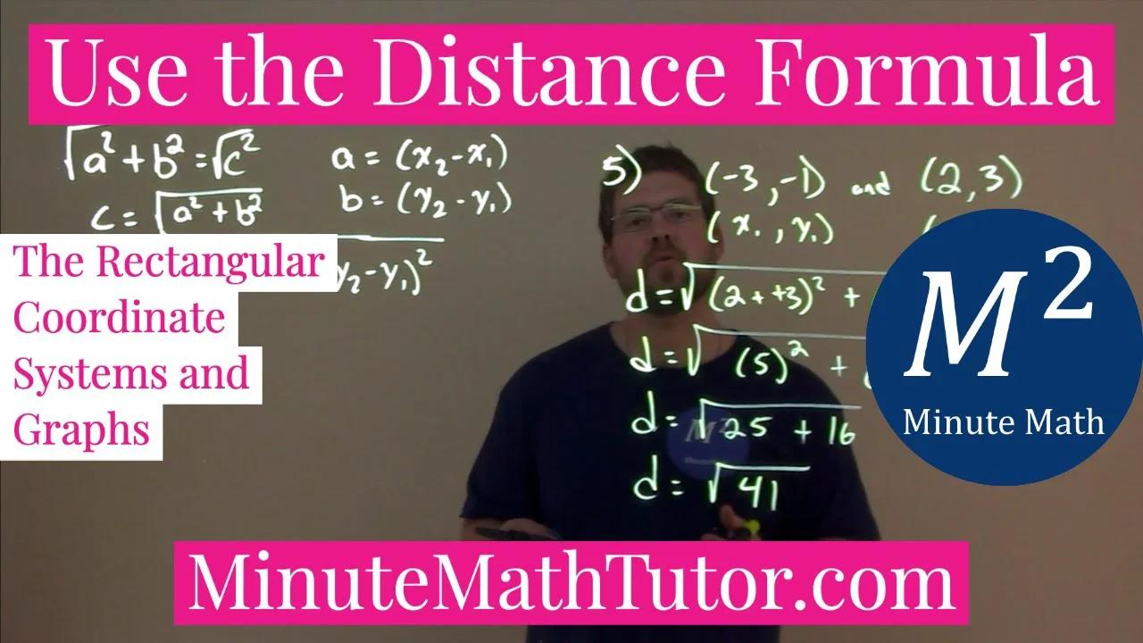 Use the Distance Formula | College Algebra