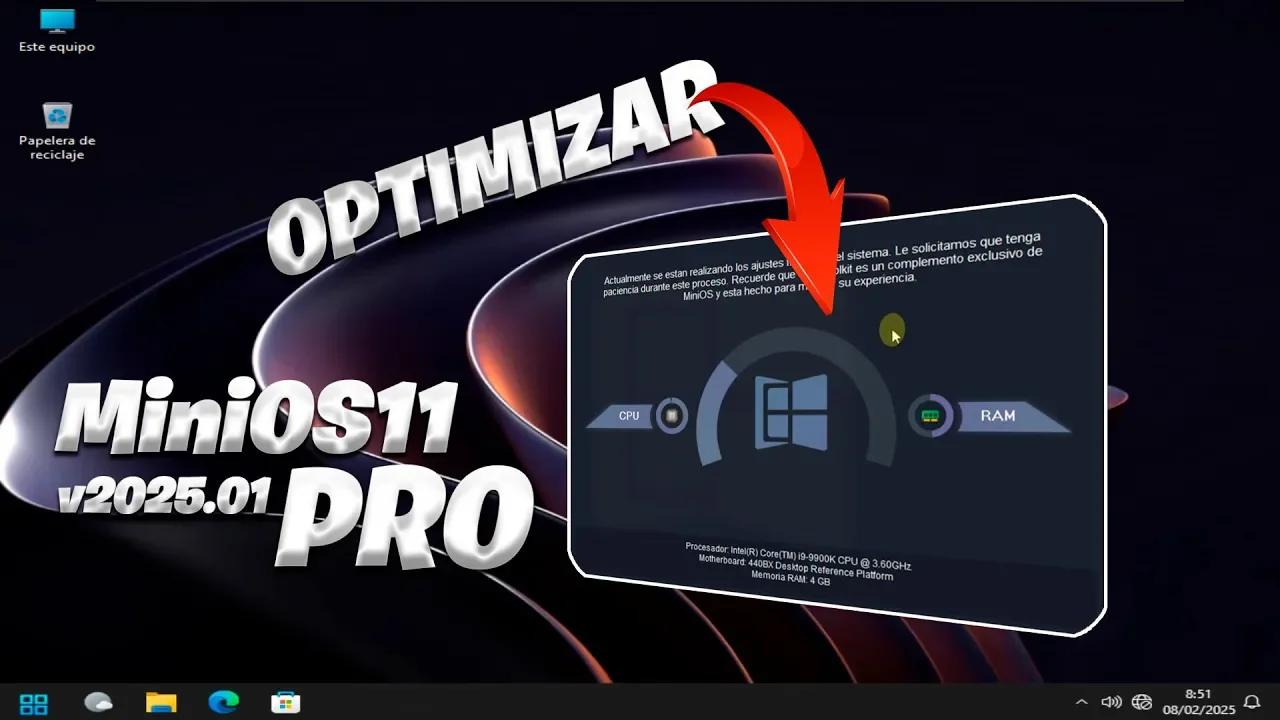 Nuevo Windows11 optimizado con MiniOS v2025.01