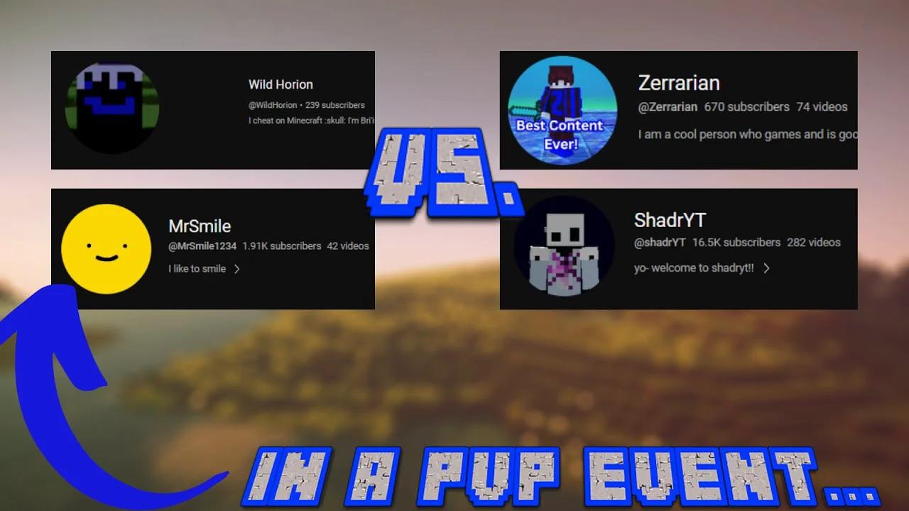 4 Youtubers Fight In A Minecraft PVP Event