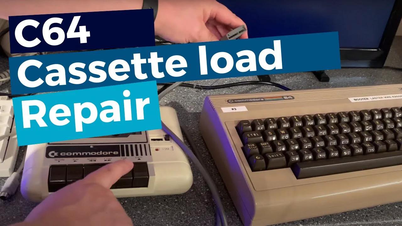 Commodore 64 cassette loading fault repair