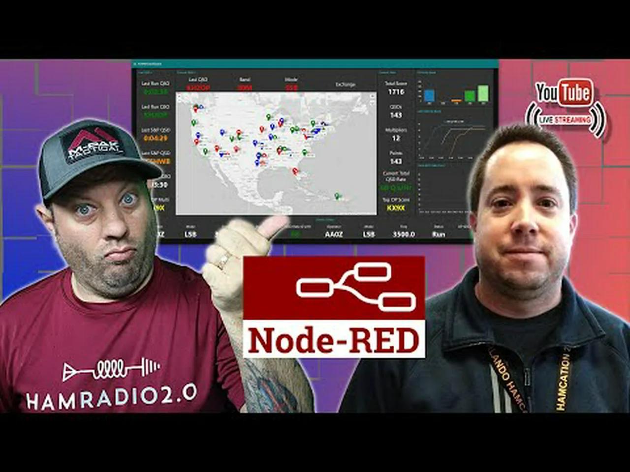 Node Red Dashboard for Field Day 2022 - Setting up Node Red for Ham Radio