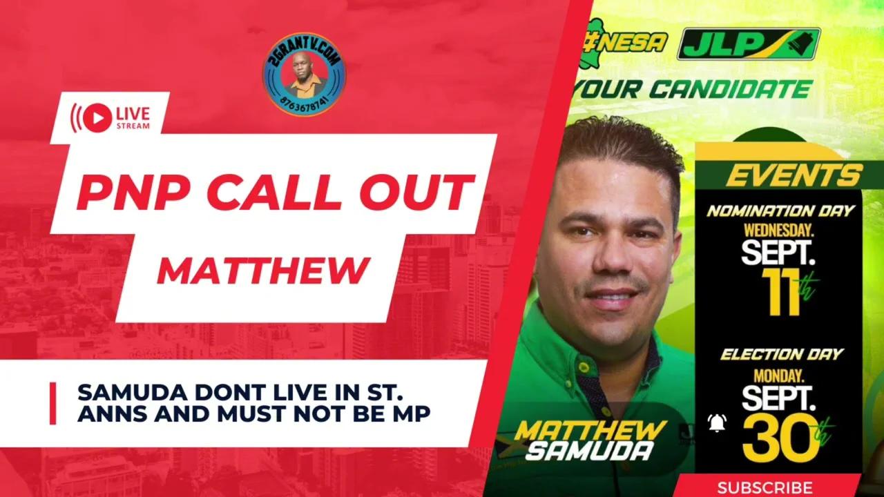 PNP Blast Matthew Samuda Politics Fancam, Poltics in Jamaica 🇯🇲