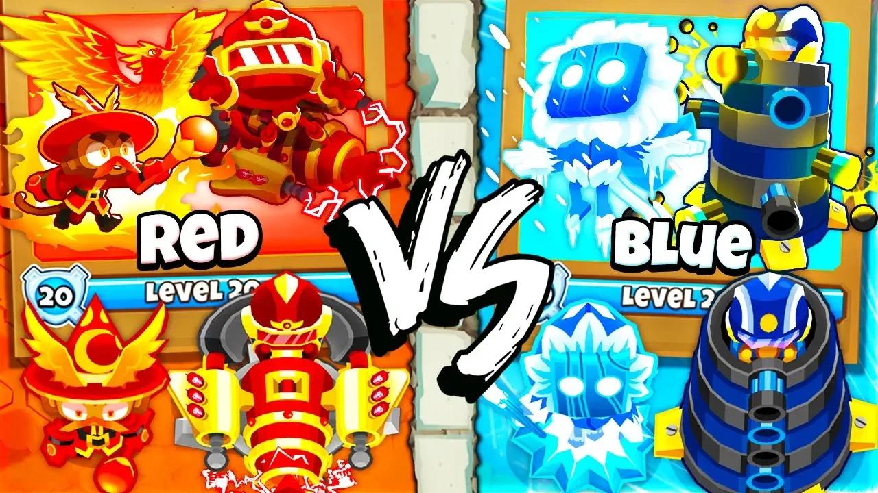 RED vs BLUE Towers in BTD 6!
