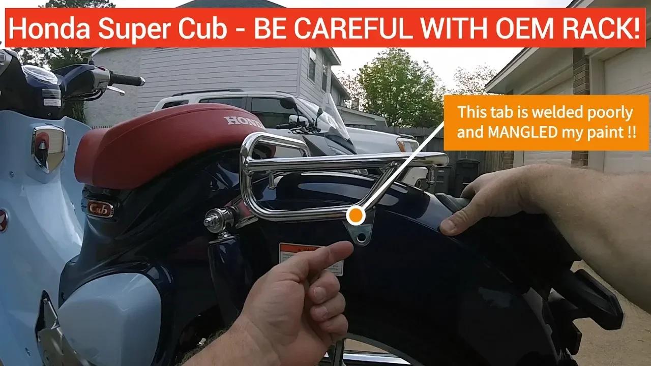 SUPERCUB: 2019 Honda Super Cub C125 - OEM rear carrier install