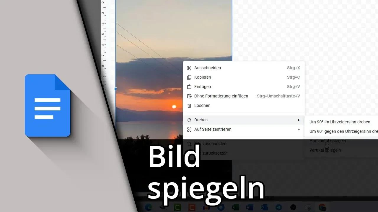 Google Docs Bild spiegeln Tutorial