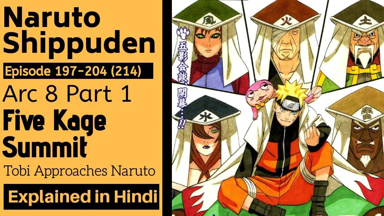 Naruto Shippuden Arc 8 Five Kage Summit Part 1 Complete Story Episode ...