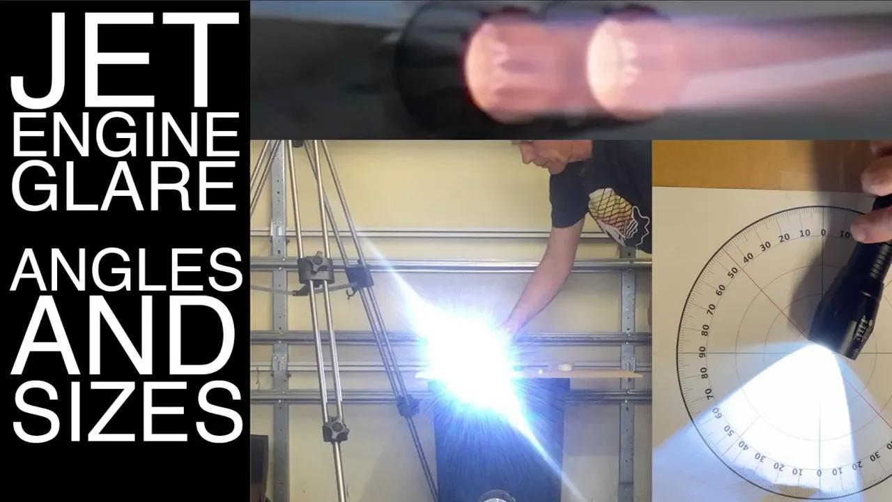Jet Engine Glare - Angles and Sizes
