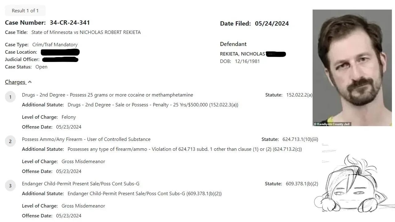 Rekieta Arrest Details