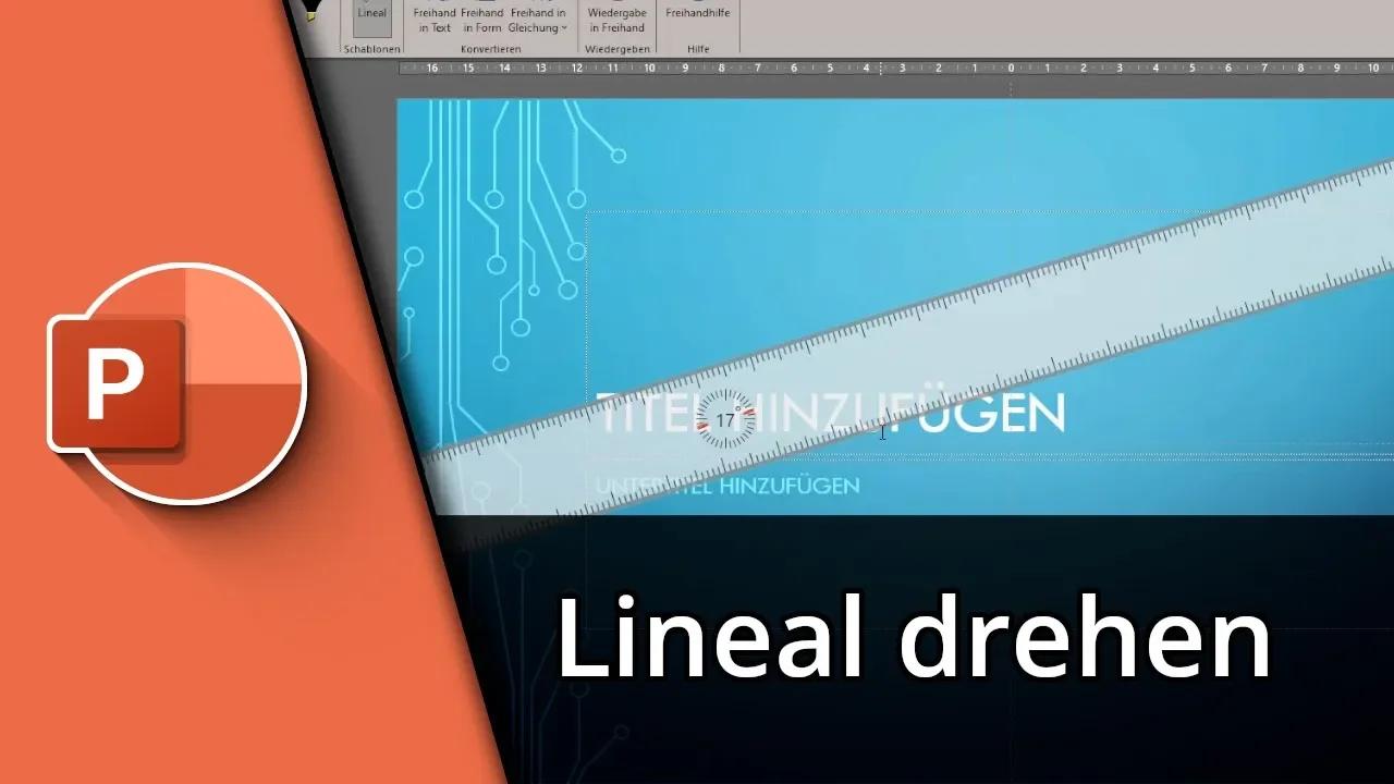Powerpoint Lineal drehen | Powerpoint Lineal Winkel ändern Tutorial