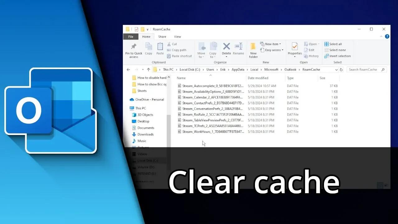 Clear Outlook Cache | How to delete cache in Outlook Tutorial