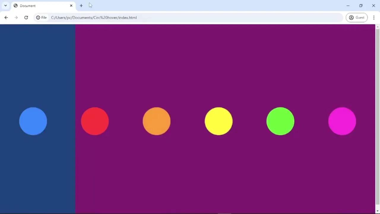 Html And Css Tutorial How To Create Circle Hover Effect In Html And Css 9680