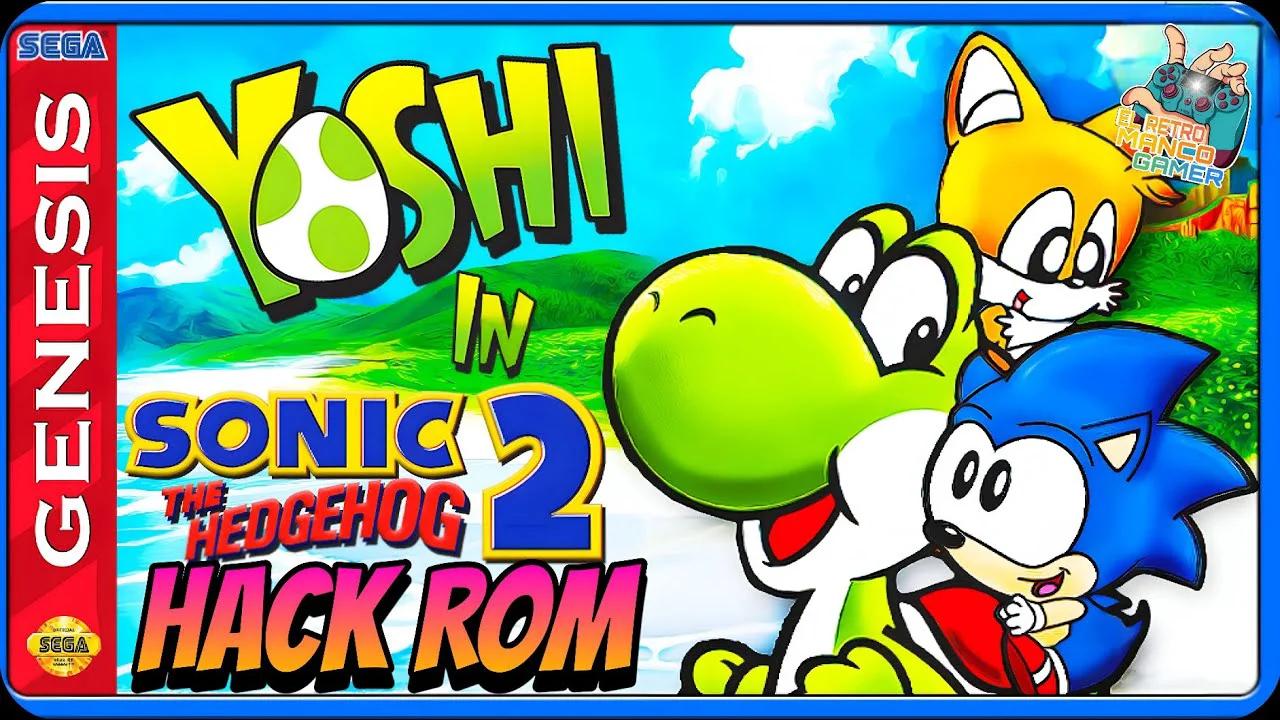🦔 Yoshi in the Sonic The Hedgehog 2 - Hack Rom para Sega Genesis-Megadrive
