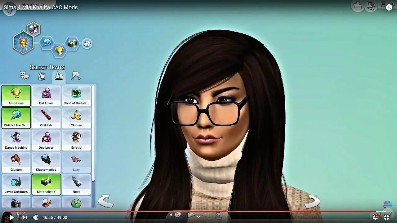 Sims 4 Mia Khalifa CAC Mods