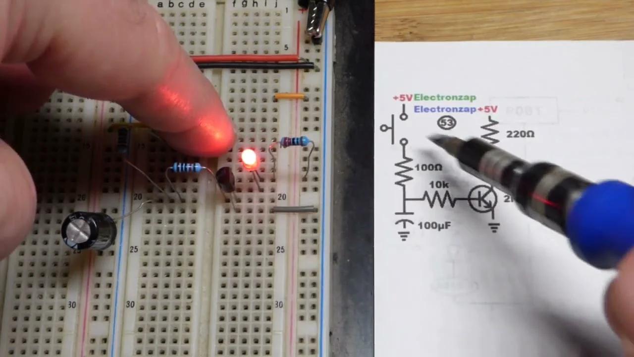 Fading off an LED using the 2N3904 NPN Bipolar Junction Transistor BJT ...