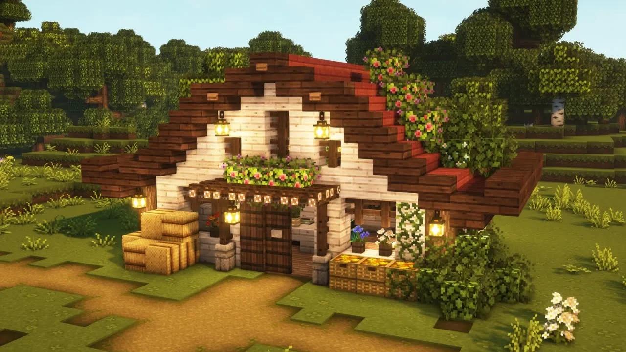 [Minecraft] 📦 Storage House Tutorial / Cottagecore / Aesthetic / Mizuno ...