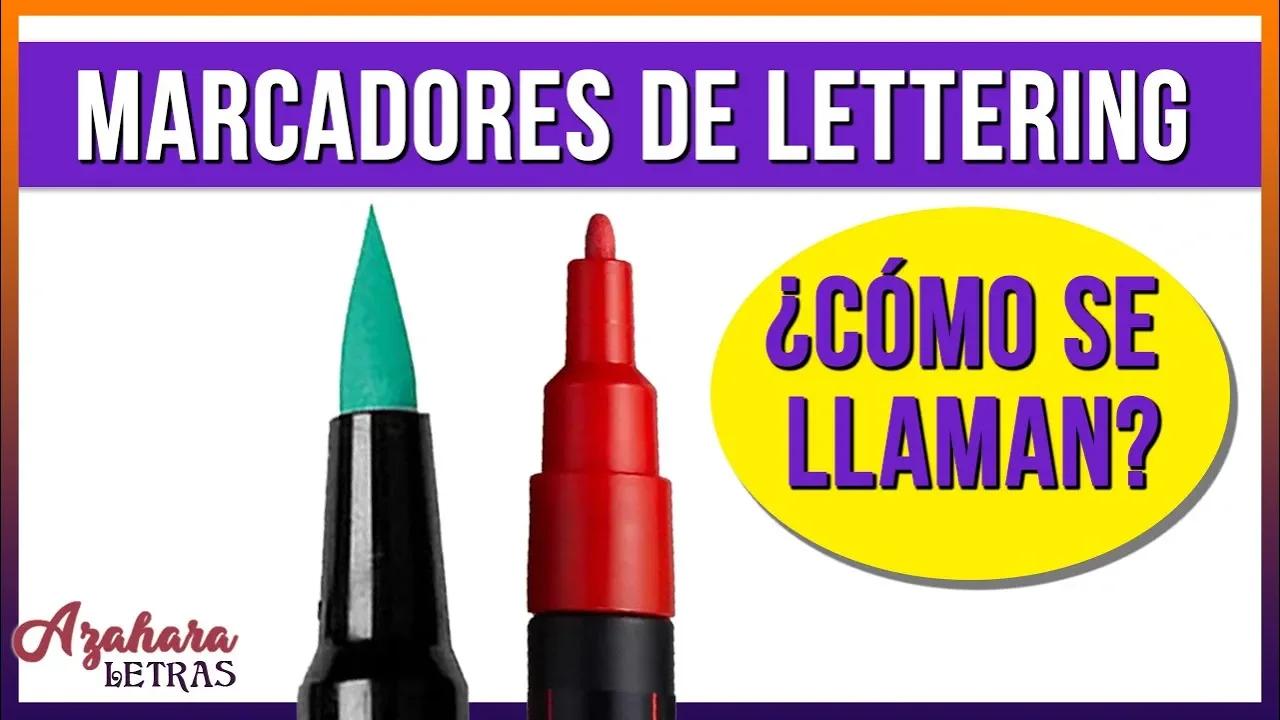 🤔 ¿CÓMO se LLAMAN los MARCADORES para LETTERING?