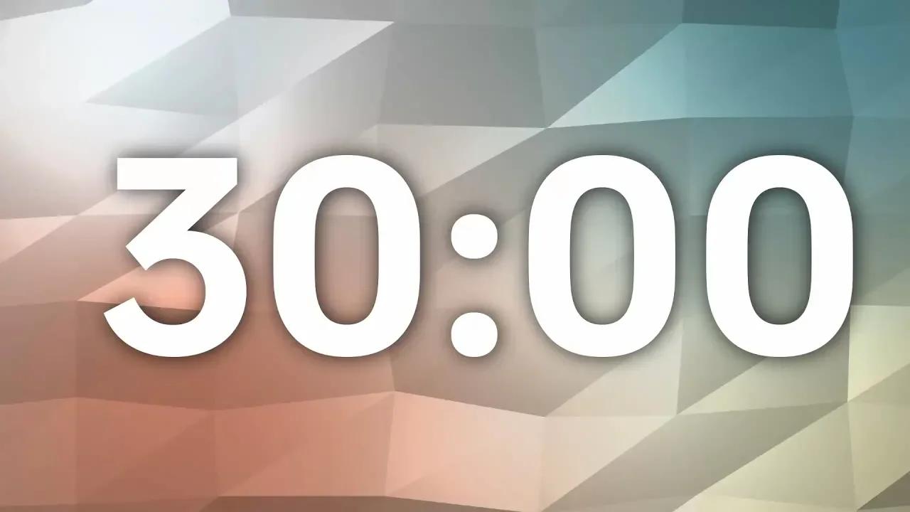 30 Minute Countdown Timer With Ticking Sound Effects And Alarm Cool Timer Digital Timer