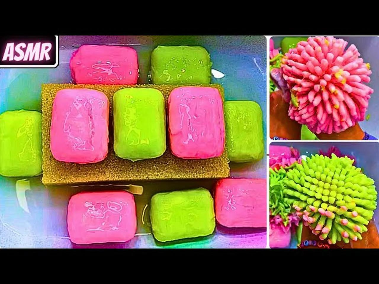 ASMR 💝 SOAKED SOAP MUSH 🌸 COMPILATION SET 🌊 SQUISHY SPONGE SOUNDS 🌼 SUPER SATISFYING 💝