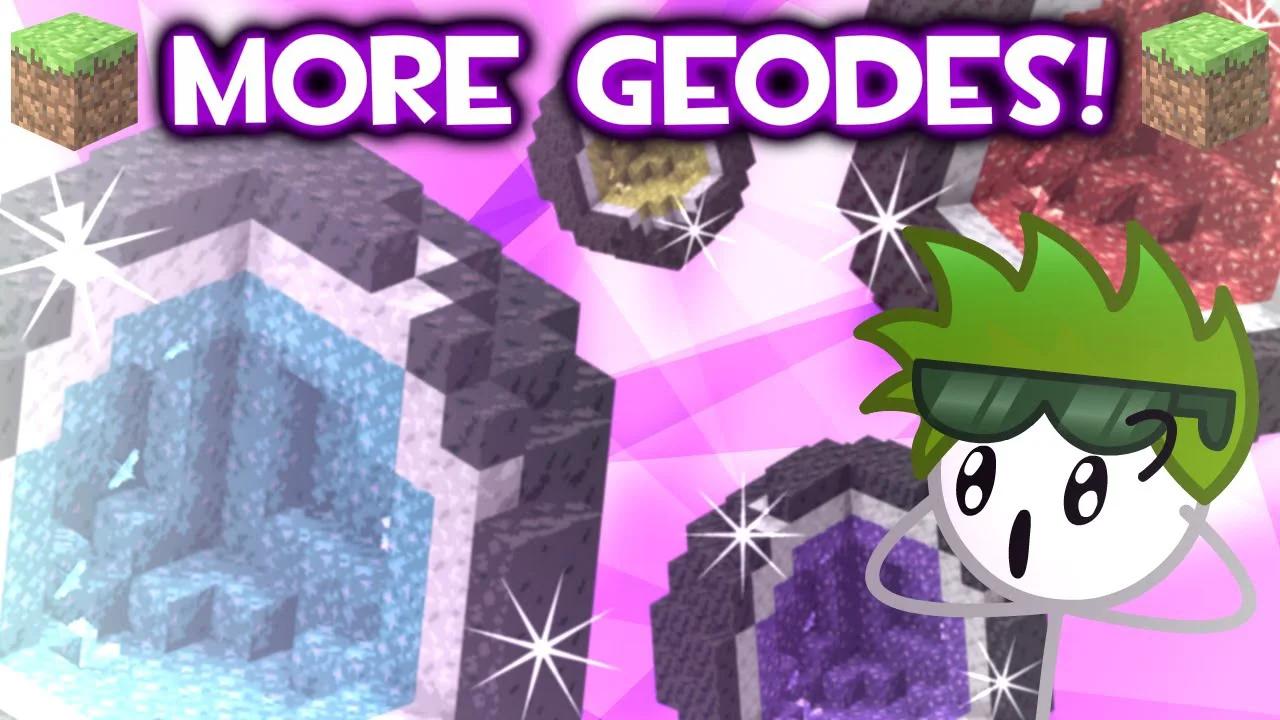 Minecraft Mod Review - MORE GEODES! (EMERALDS, ECHO SHARDS, DIAMONDS ...