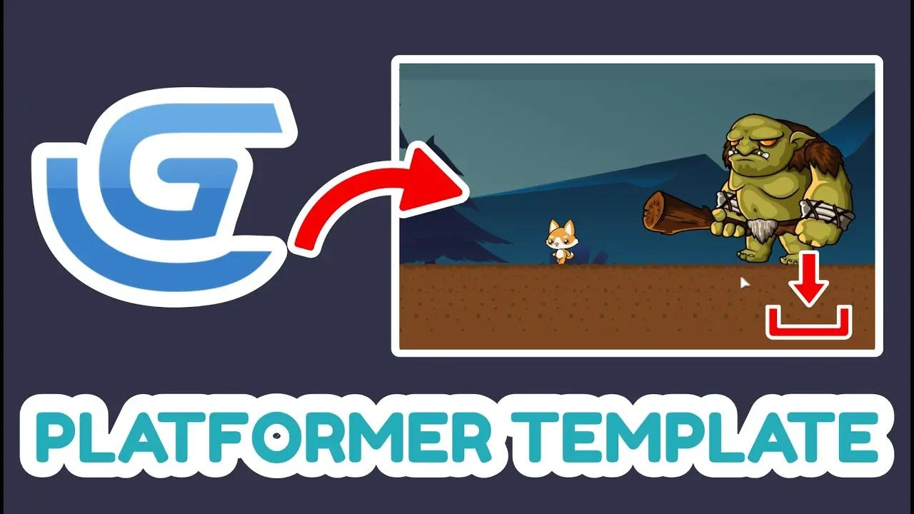 Download This GDevelop 2D Platformer Game Template
