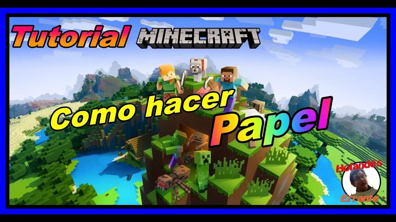 Como hacer Papel en Minecraft 1.18 - Tutorial