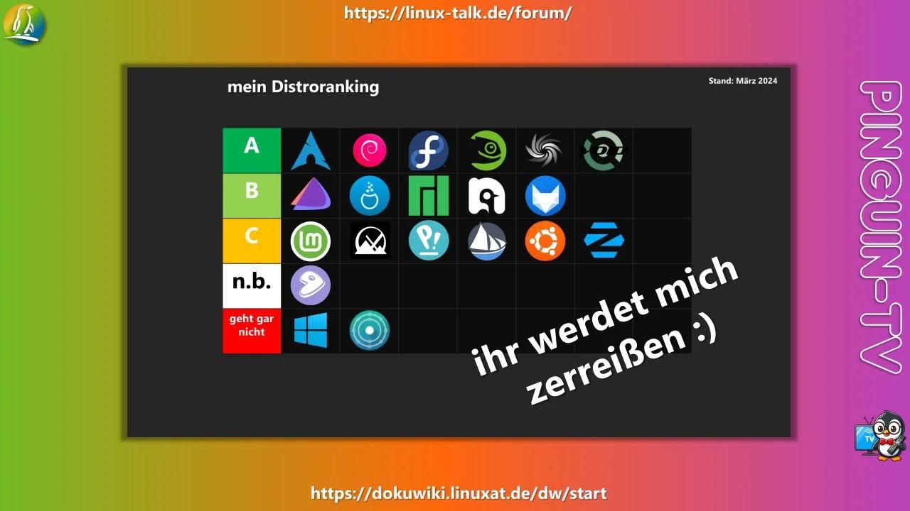 mein Distro Ranking #linux