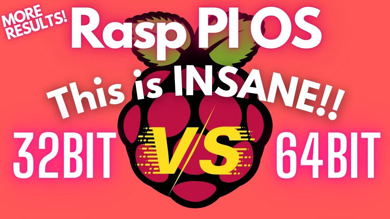 Raspberry Pi Os More Insane Benchmarks Are In 64bit Vs 32bit Upgrade Now