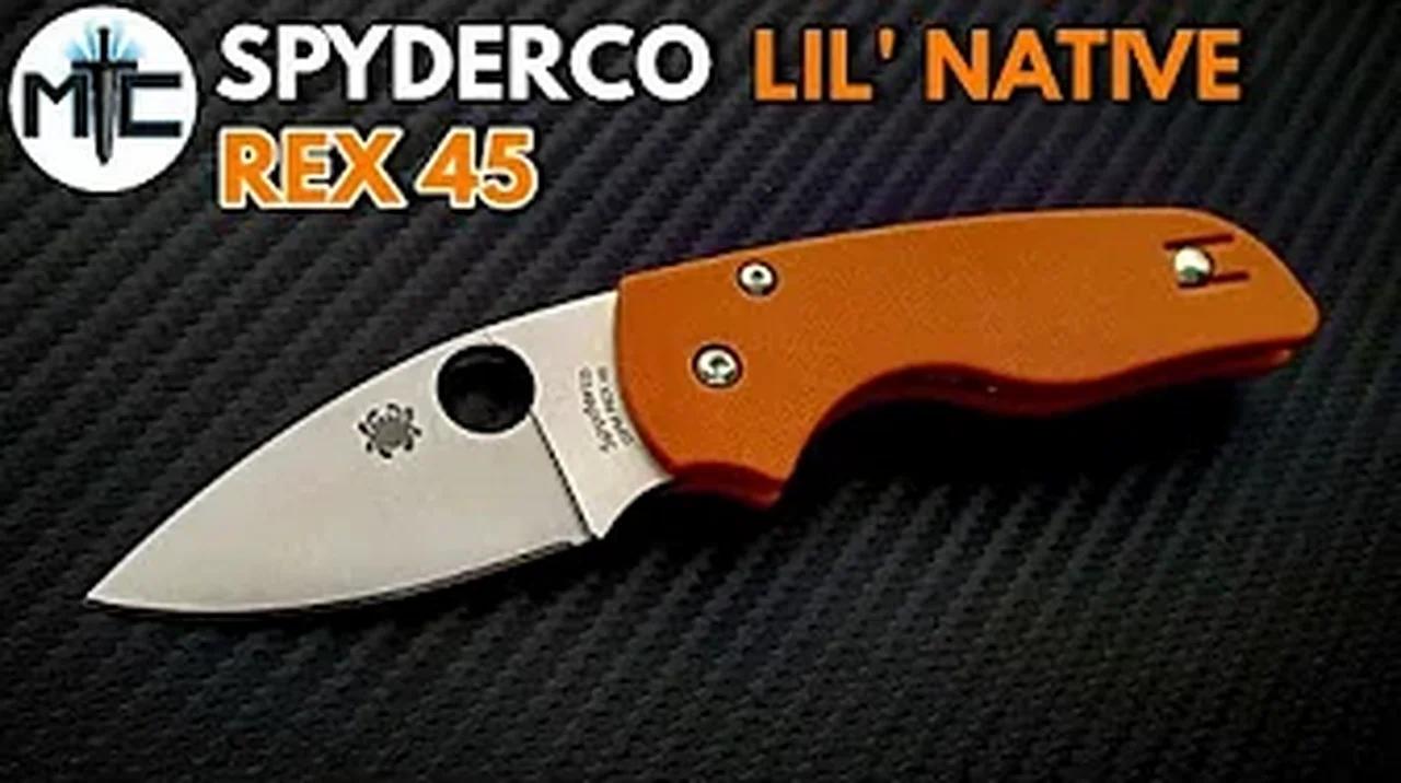 Spyderco Lil Native Rex 45 Sprint Run Folding Knife - Overview and Review