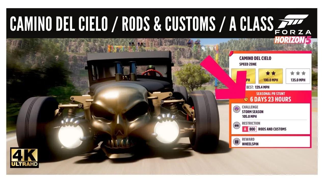 Forza Horizon 5 Camino Del Cielo Speed Zone - Rods and Customs - A Class